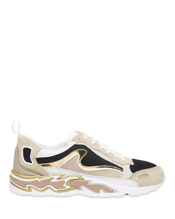 Sandro Flame Trainer Sneakers - Gold