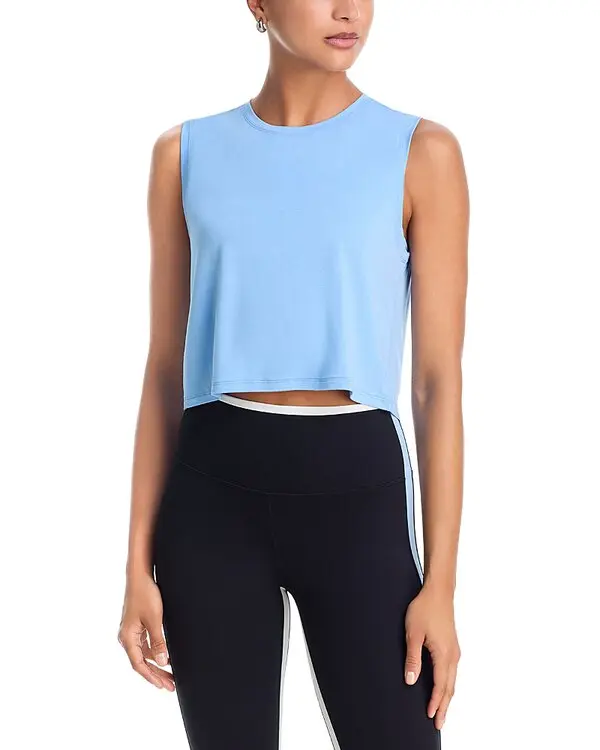 Splits59 Sienna Cropped Tank Top - Skylight