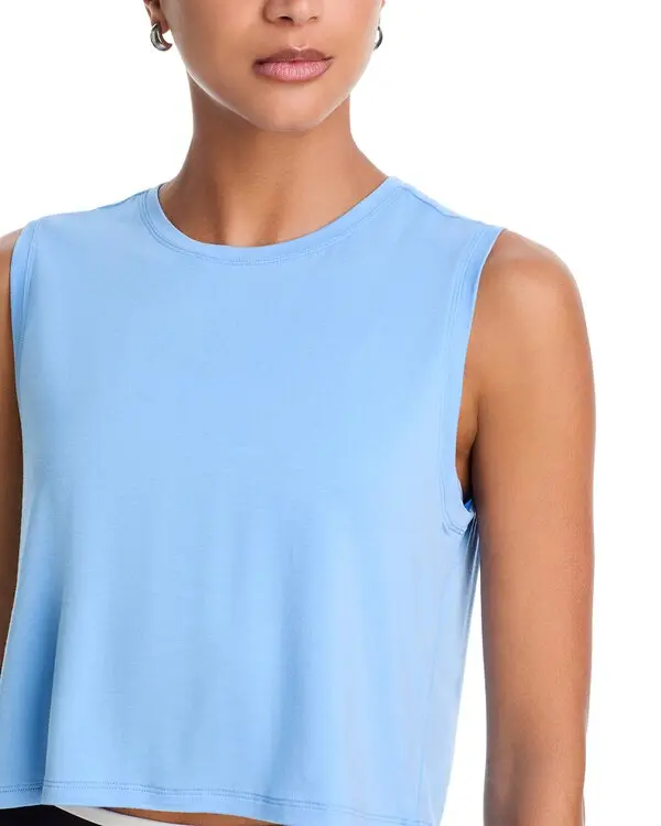 Splits59 Sienna Cropped Tank Top - Skylight