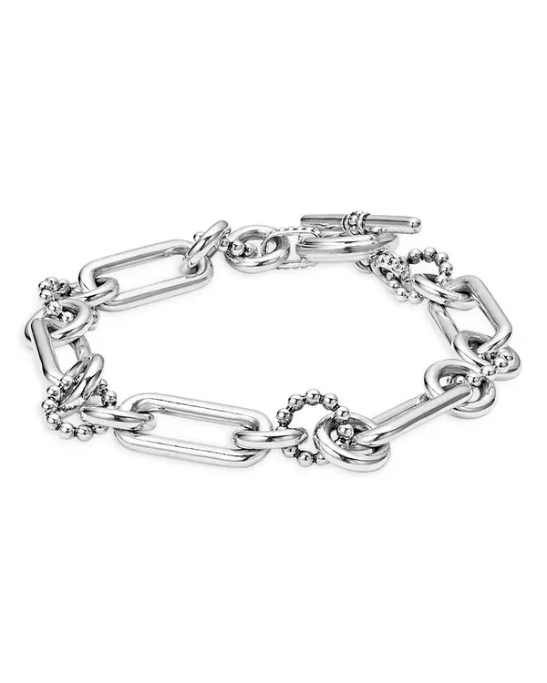 Lagos Sterling Signature Caviar Mixed Link Bracelet