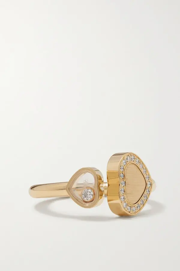 Chopard Happy Hearts 18-karat Diamond Ring - Gold