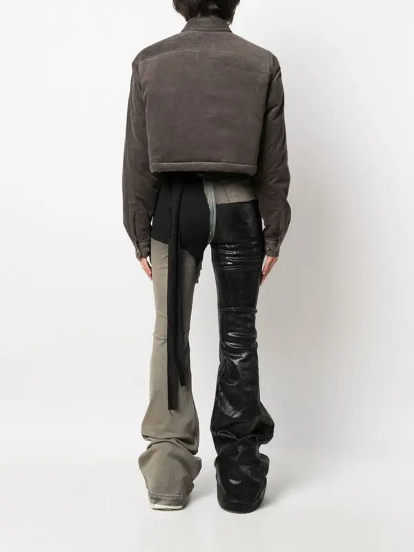 Rick Owens Corduroy Cropped Jacket - Grey