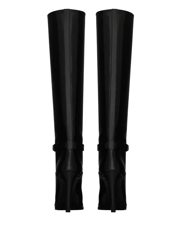 Saint Laurent Linda Leather Boots - Black
