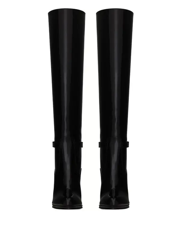 Saint Laurent Linda Leather Boots - Black