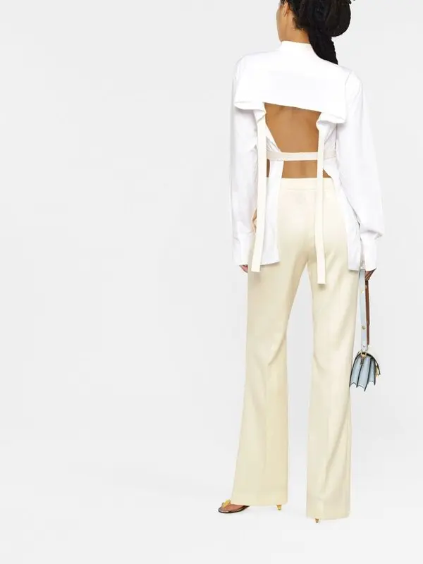 Moschino High-waisted Straight-leg Trousers
