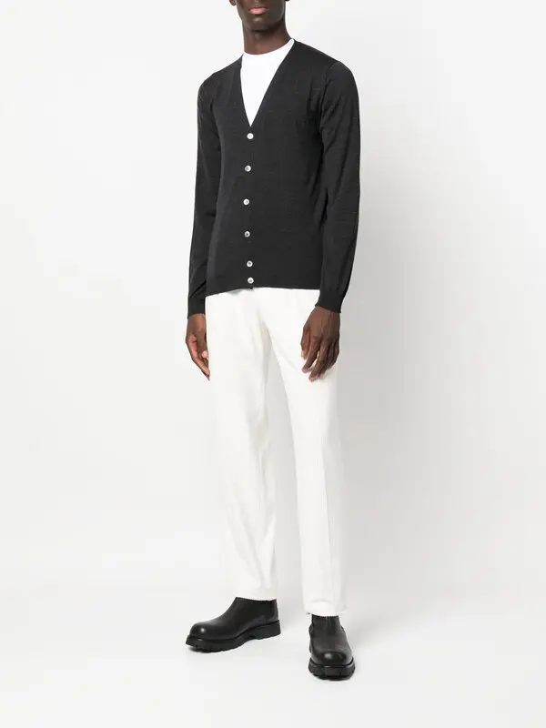 ZANONE Button-up Knitted Cardigan - Black