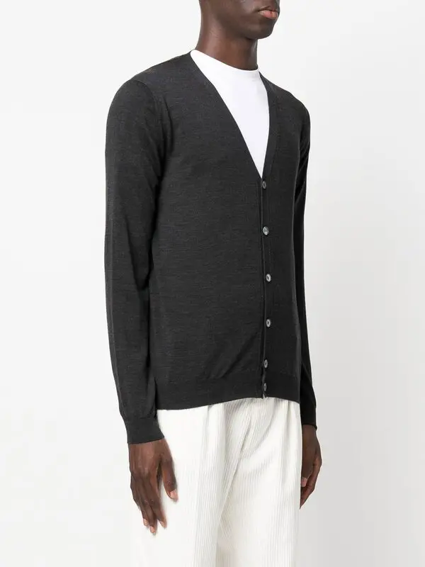 ZANONE Button-up Knitted Cardigan - Black