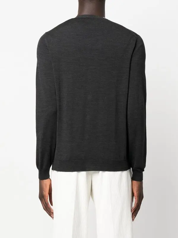 ZANONE Button-up Knitted Cardigan - Black