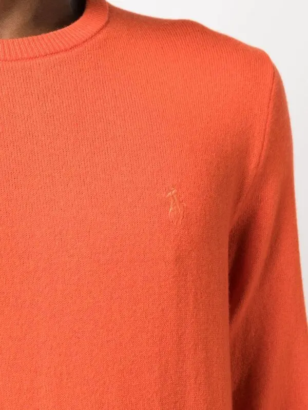 Polo Ralph Lauren Crew Neck Wool Jumper - Orange