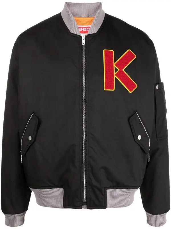 Kenzo Cotton Embroidered-logo Bomber Jacket