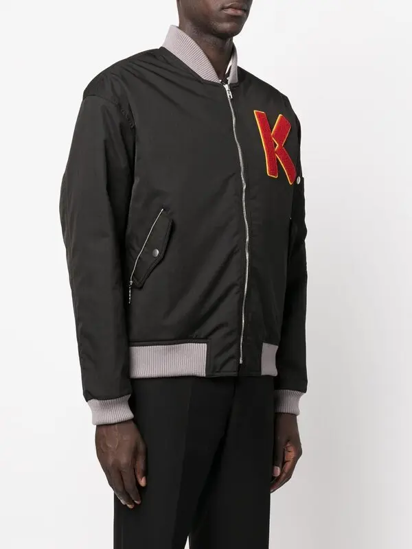 Kenzo Cotton Embroidered-logo Bomber Jacket
