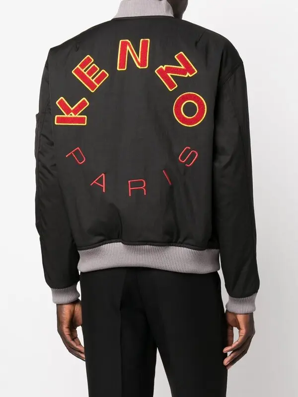 Kenzo Cotton Embroidered-logo Bomber Jacket