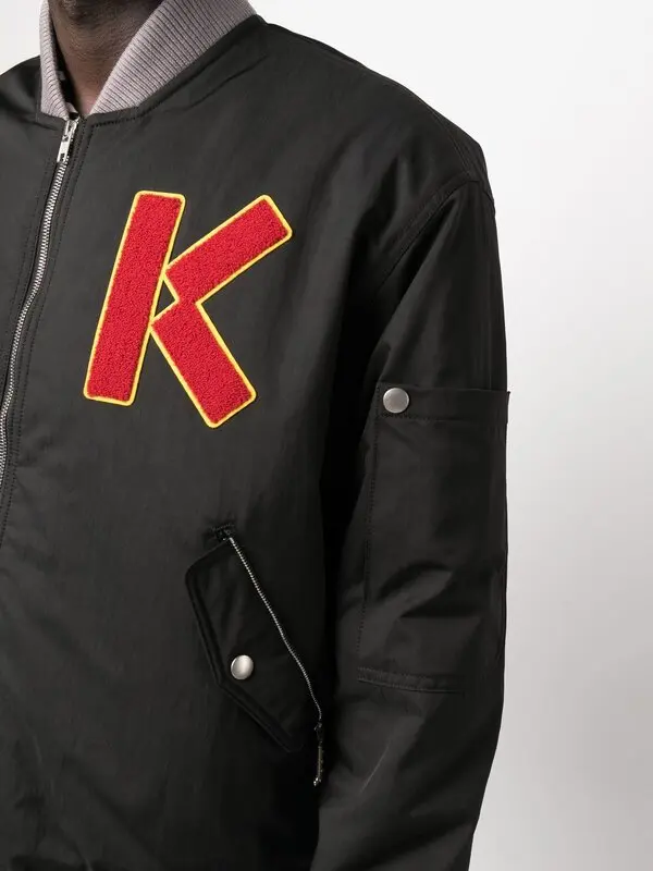 Kenzo Cotton Embroidered-logo Bomber Jacket