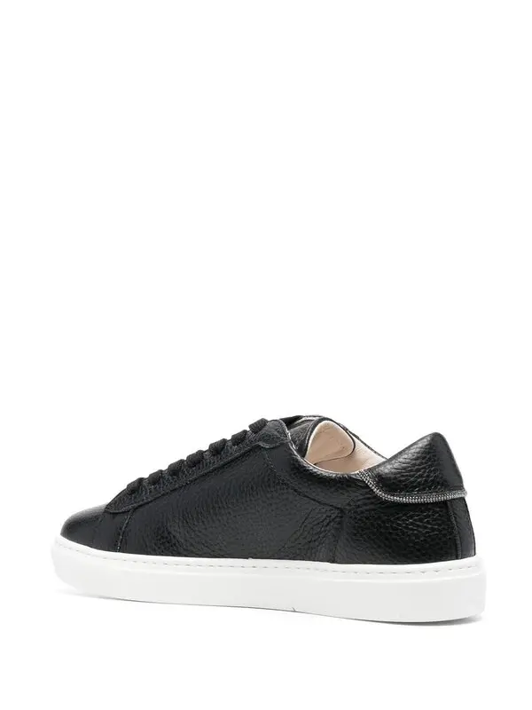 Fabiana Filippi Pebbled-texture Lace-up Sneakers