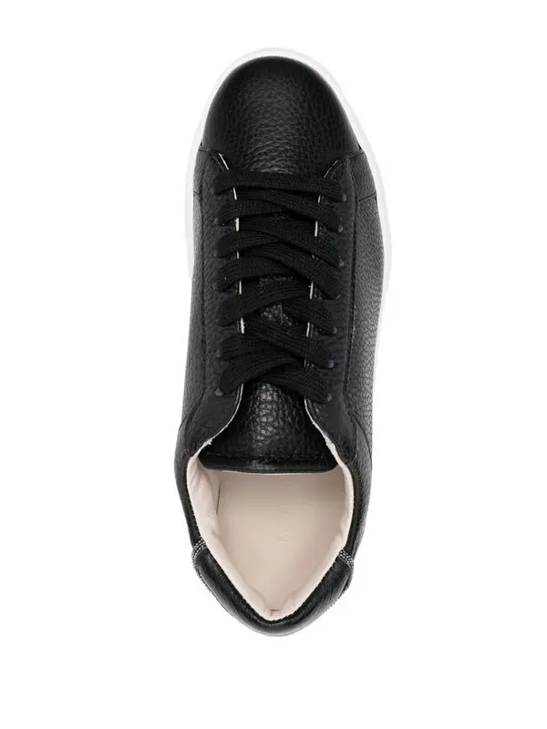 Fabiana Filippi Pebbled-texture Lace-up Sneakers