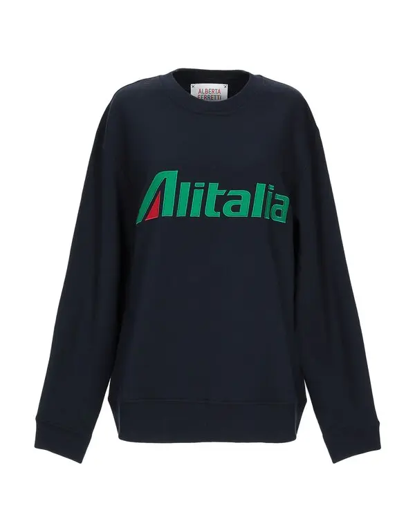 Alberta Ferretti Cotton Sweatshirt - Blue