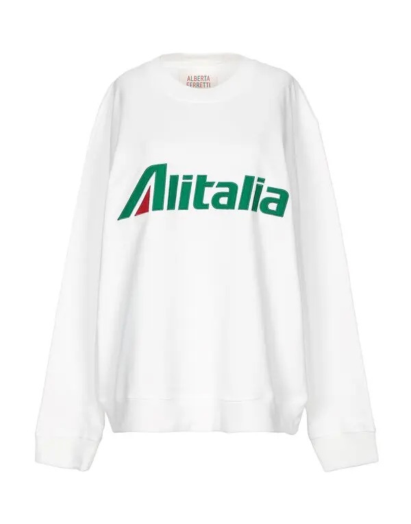 Alberta Ferretti Cotton Sweatshirt - White