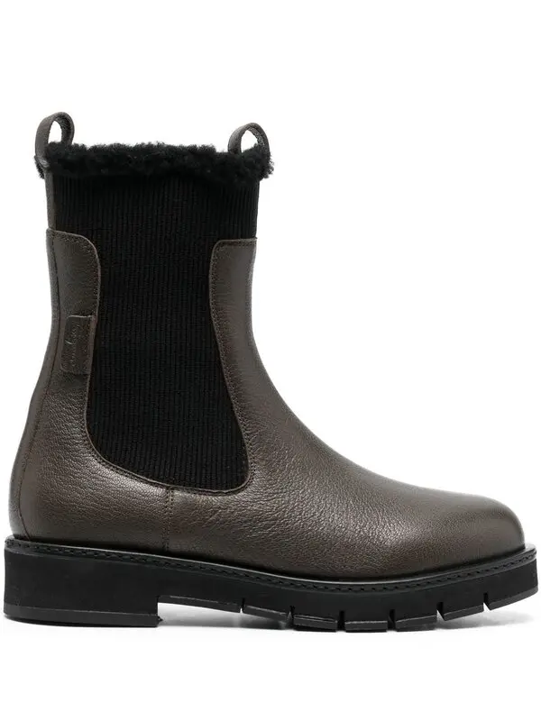 FERRAGAMO Lined Chelsea Boots - Grey