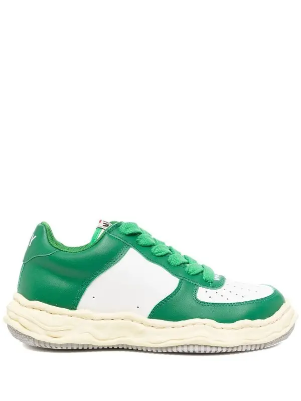 Mihara Yasuhiro Wayne Low-top Leather Sneakers - Green
