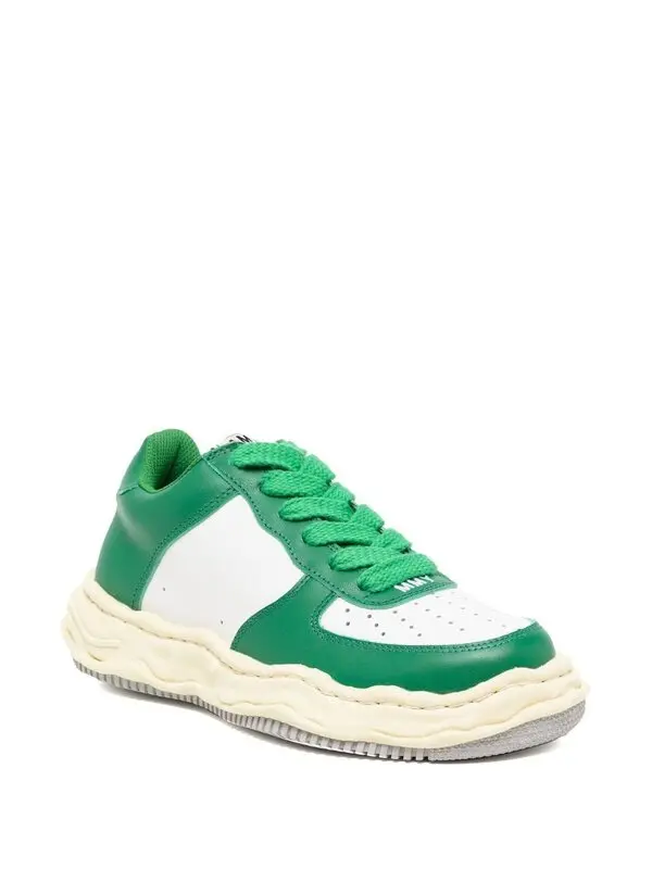 Mihara Yasuhiro Wayne Low-top Leather Sneakers - Green