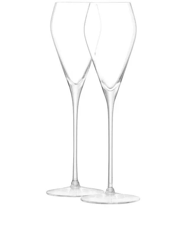 LSA INTERNATIONAL Sculpted Prosecco Glasses Set