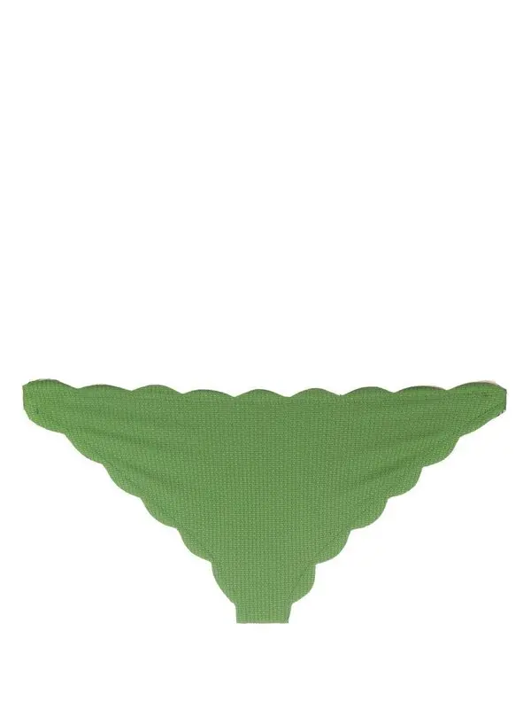 Marysia Scallop-edge Bikini Bottom - Green