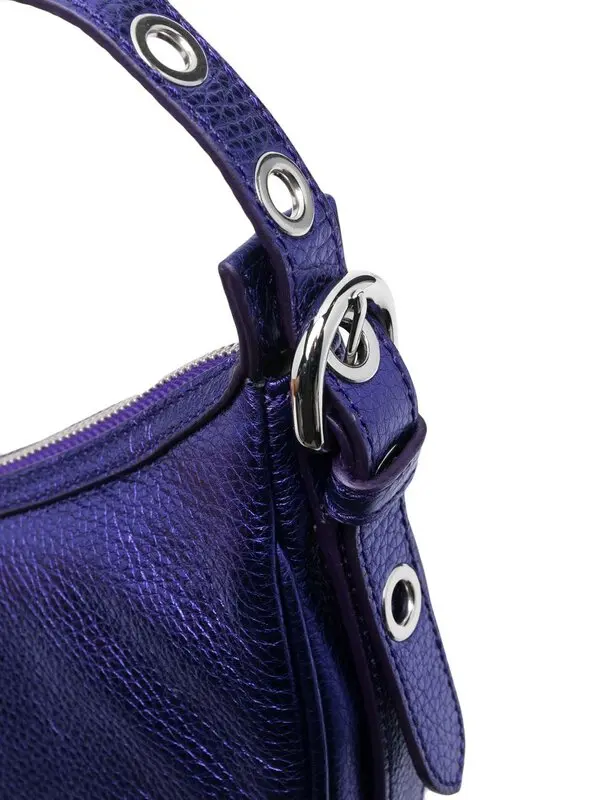 By Far Pebbled Leather Shoulder Bag