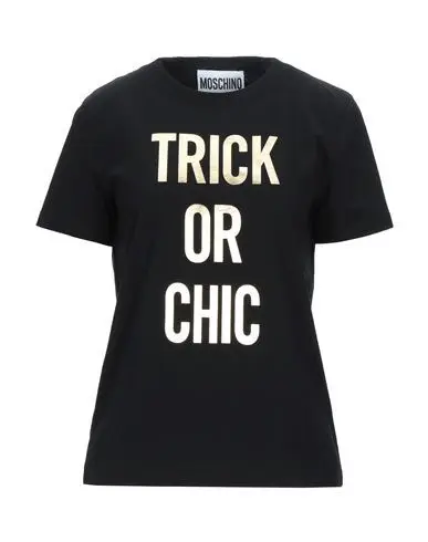 Moschino Printed Cotton T-shirt - Black