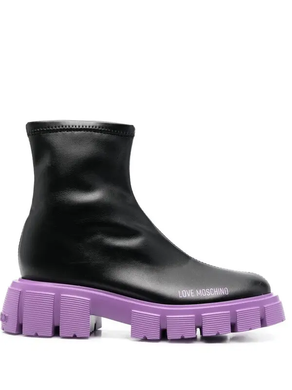 Moschino Lug-sole 50mm Ankle Boots