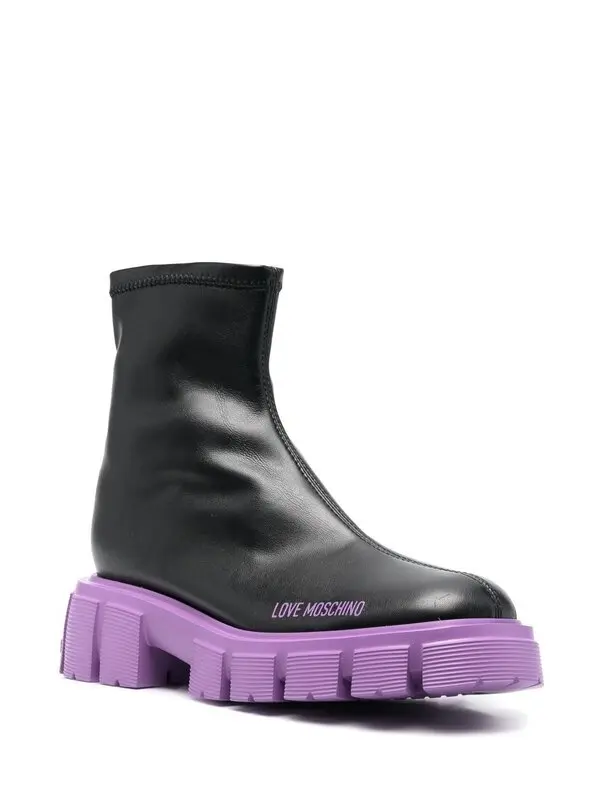 Moschino Lug-sole 50mm Ankle Boots