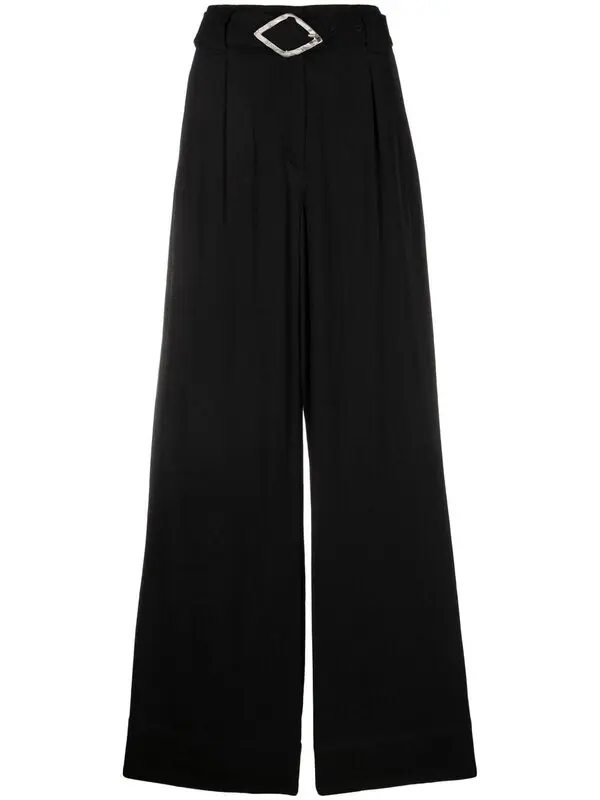 GANNI Belted Palazzo Trousers