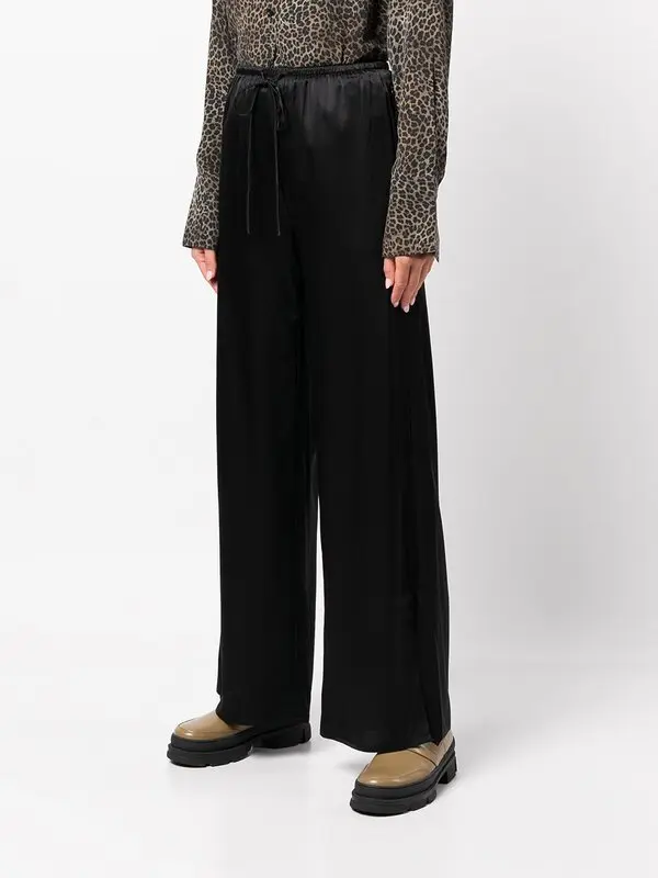 FRAME Flared Silk Trousers