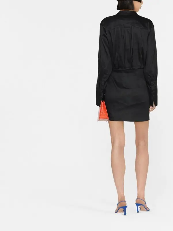 Gauge81 Naha Draped Mini Shirt Dress