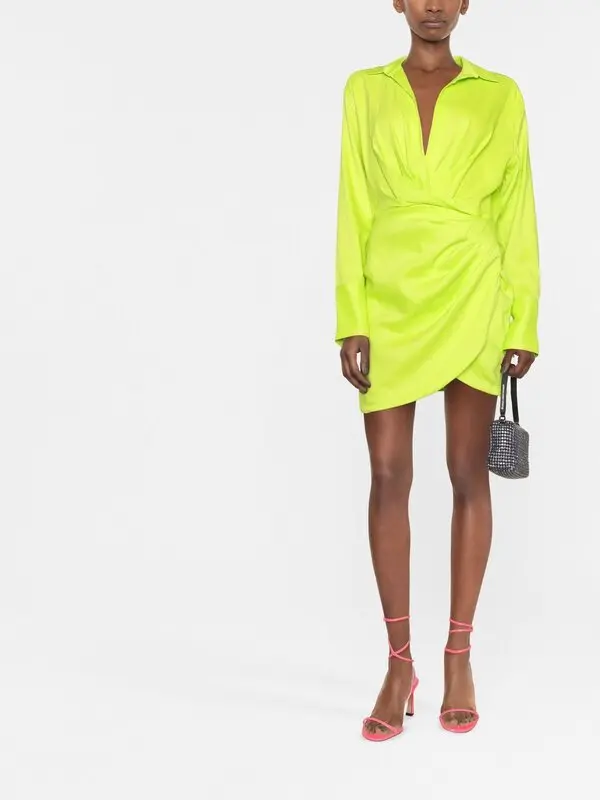 Gauge81 Naha Draped Mini Shirt Dress