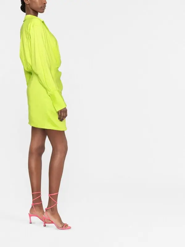 Gauge81 Naha Draped Mini Shirt Dress
