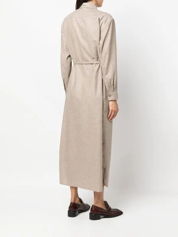 Aspesi Button-down Shirt Dress - Neutrals