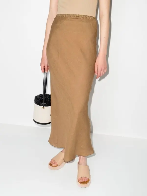 BASERANGE Dydine Linen Maxi Skirt