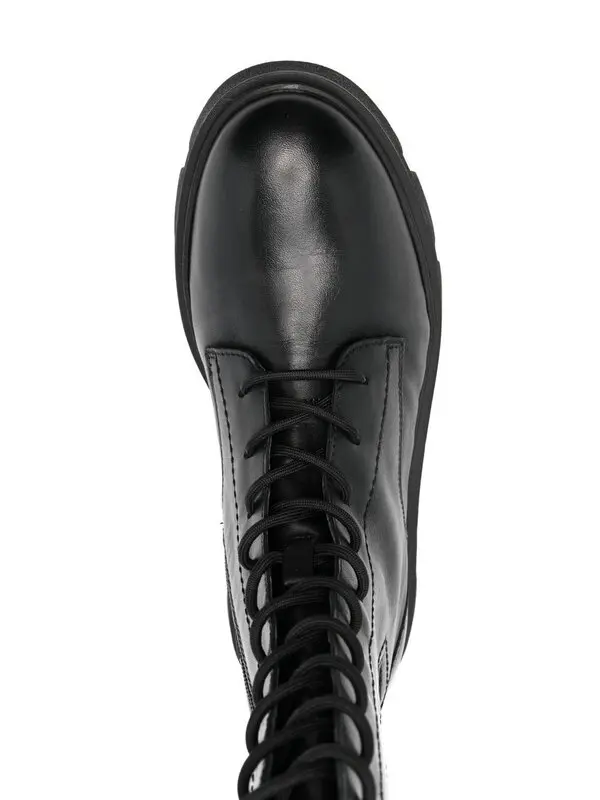 Geox Vilde Leather Combat Boots