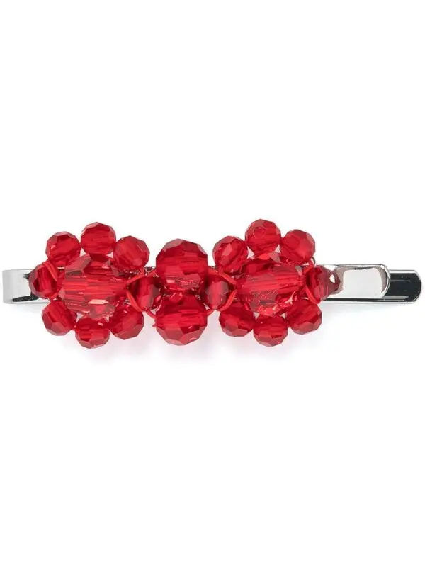 Simone Rocha Crystal-embellished Hairclip - Red