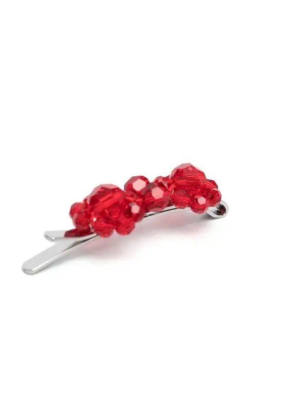 Simone Rocha Crystal-embellished Hairclip - Red