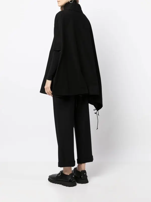 Yohji Yamamoto Long-sleeve Button-up Cape