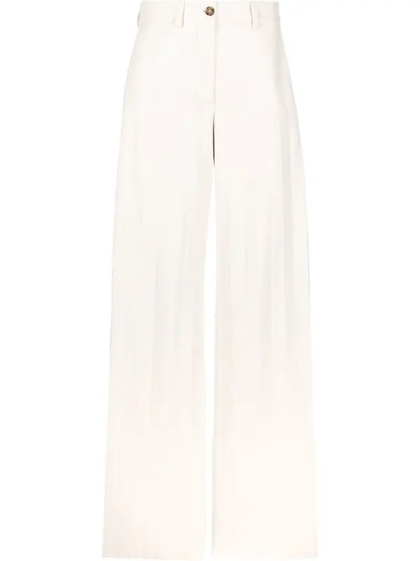 MSGM High-waisted Straight-leg Trousers