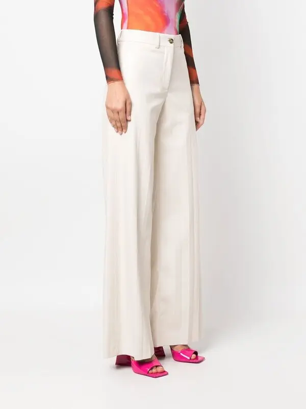 MSGM High-waisted Straight-leg Trousers
