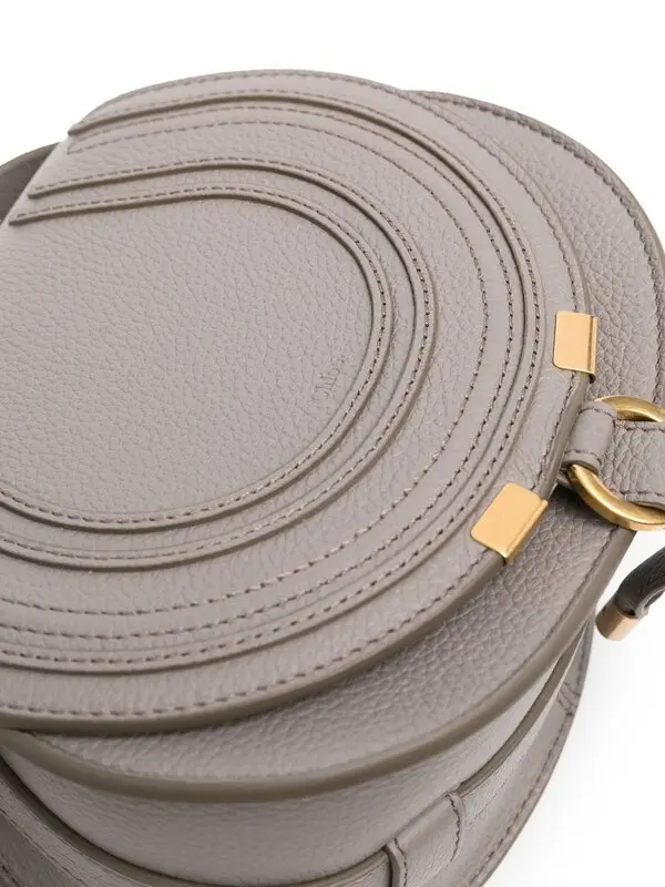 Chloé Small Marcie Saddle Bag - Grey