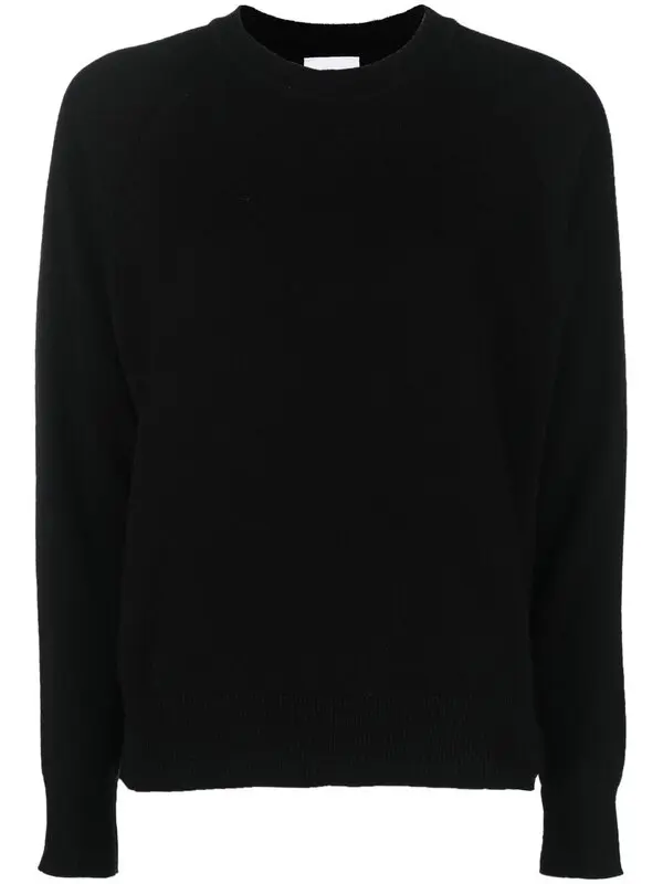 BARRIE Crew-neck Cashmere Jumper - Black