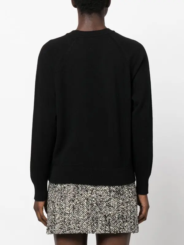 BARRIE Crew-neck Cashmere Jumper - Black
