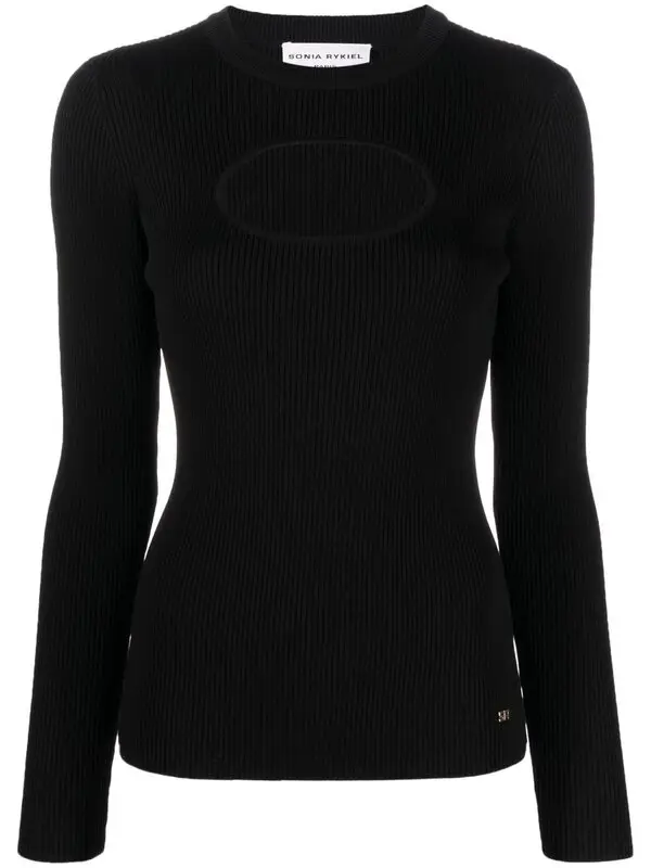 Sonia Rykiel Paris Cut-out Long-sleeve Top