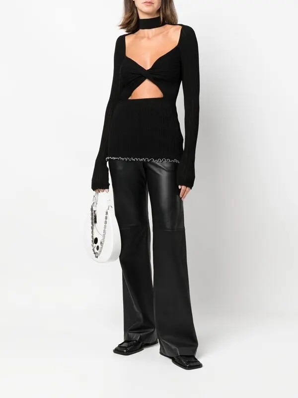 3.1 Phillip Lim Cut-out Knitted Top