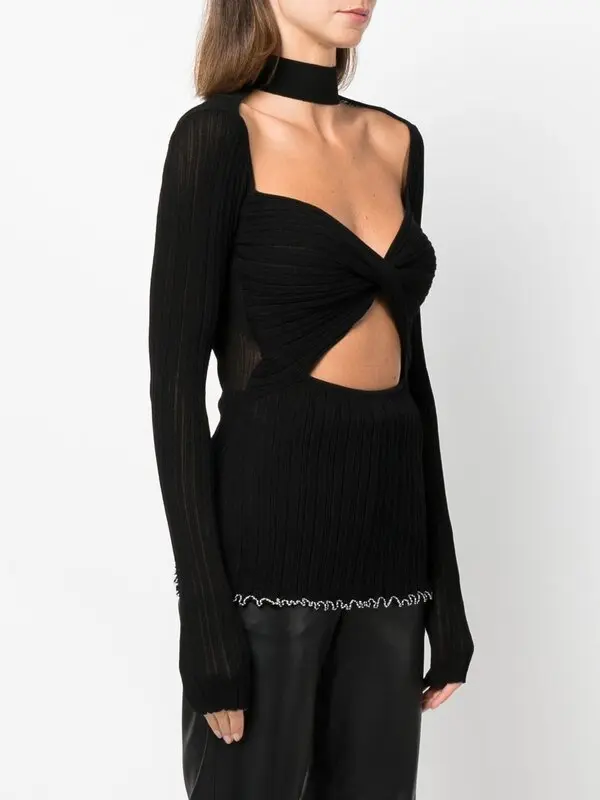 3.1 Phillip Lim Cut-out Knitted Top