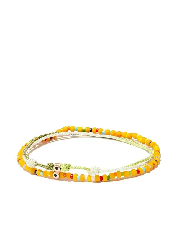 Luis Morais 14kt Yellow Beaded Bracelet Set - Gold